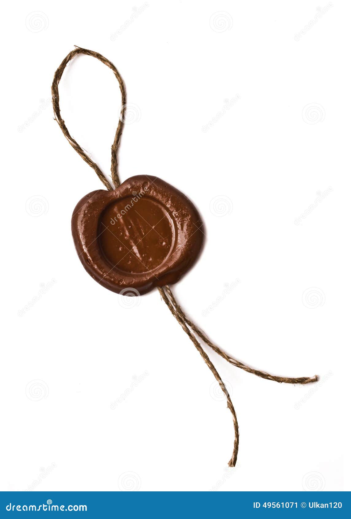 Post Stamps , Empty Seal Wax with the Cord Isolated on White Stock ...