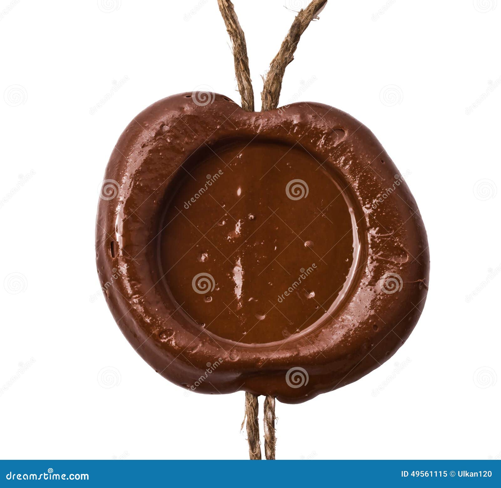 Post Stamps , Empty Seal Wax with the Cord Isolated on White Stock ...