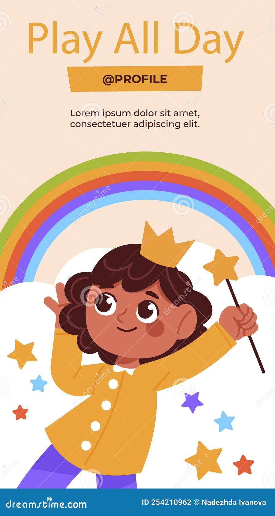 Post Stories Set for Kids Vector Illustration Stock Vector ...