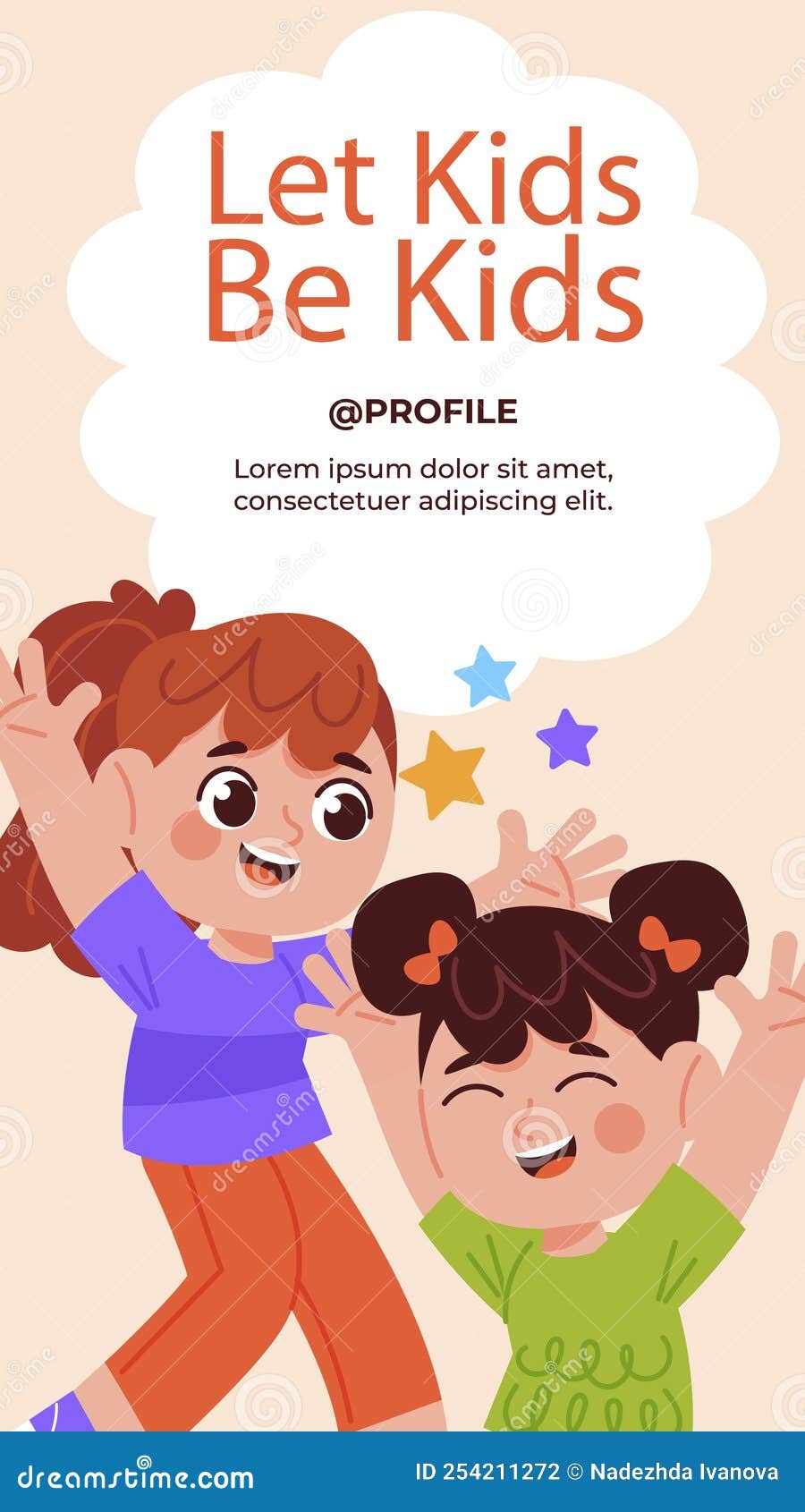 Post Stories Set for Kids Vector Illustration Stock Vector ...