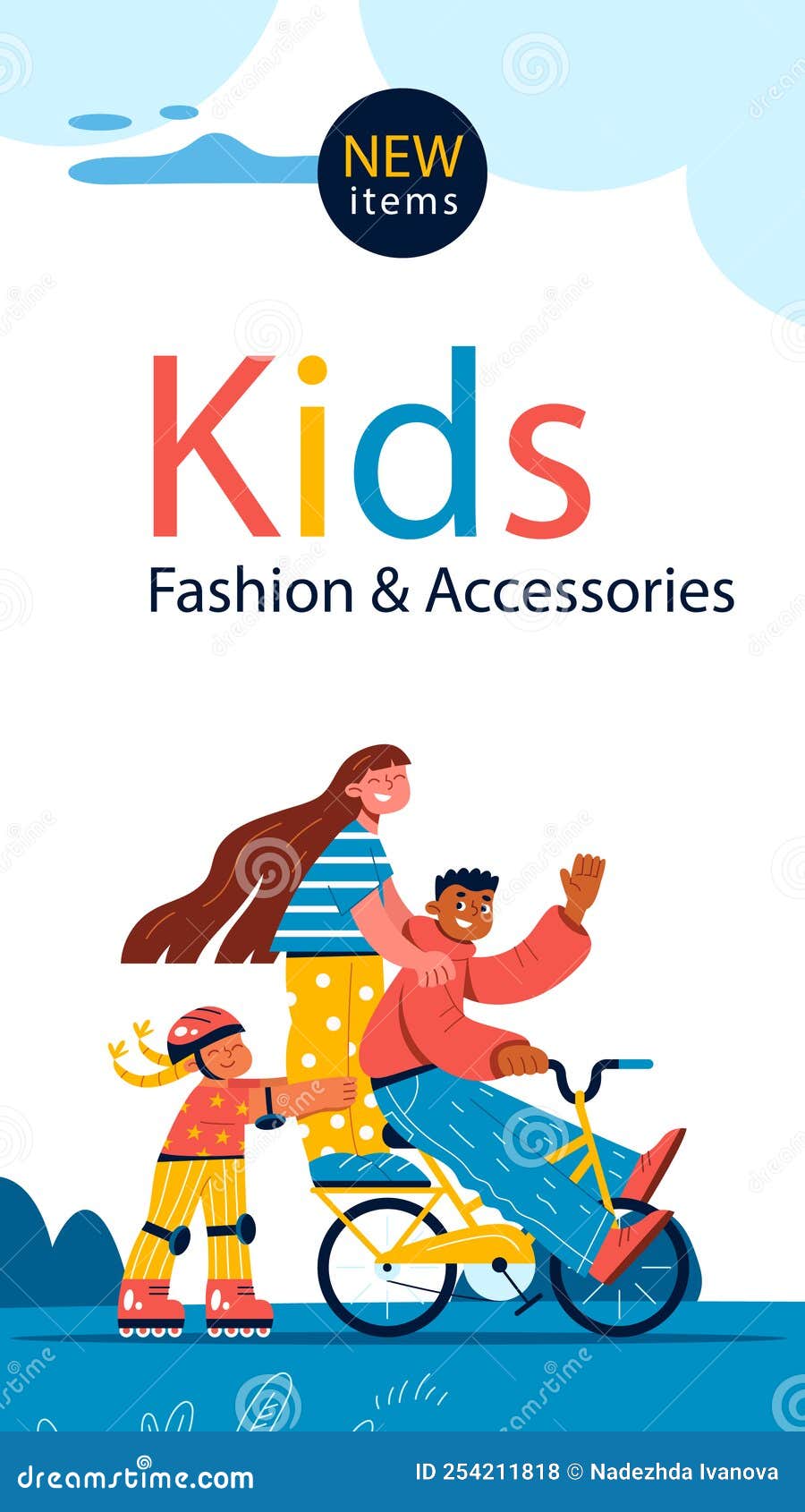 Post Stories Set for Kids Vector Illustration Stock Vector ...