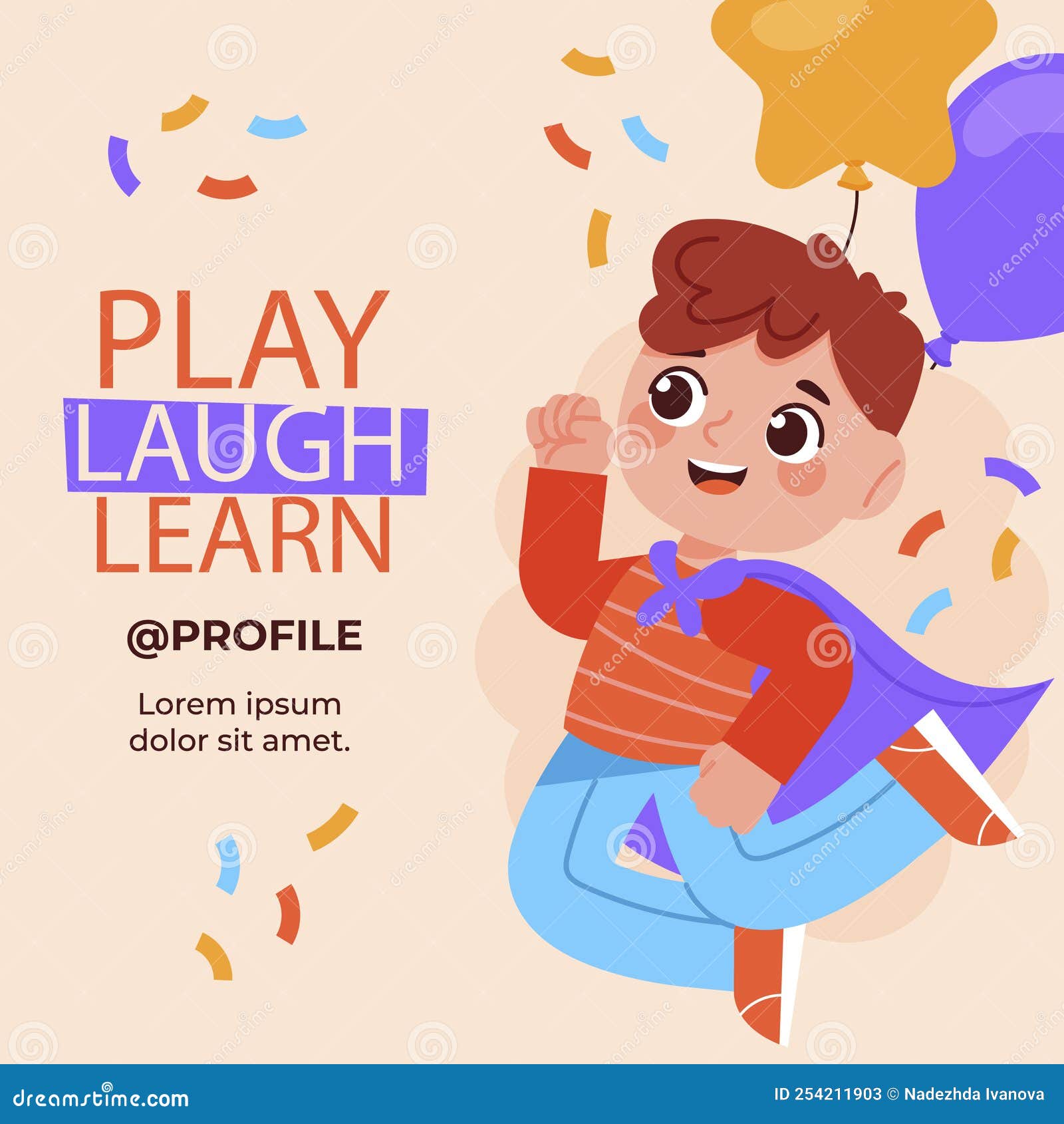 Post Stories Set for Kids Vector Illustration Stock Vector ...