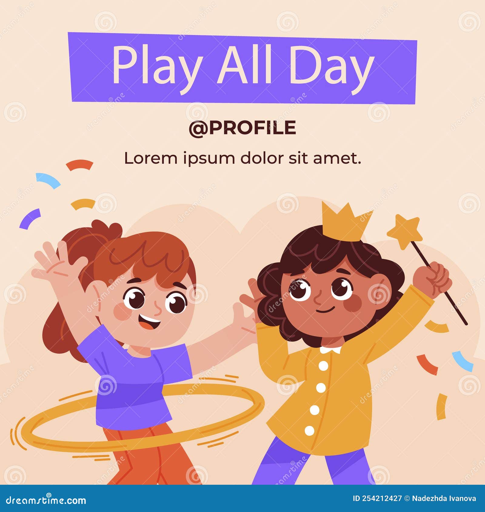 Post Stories Set for Kids Vector Illustration Stock Vector ...