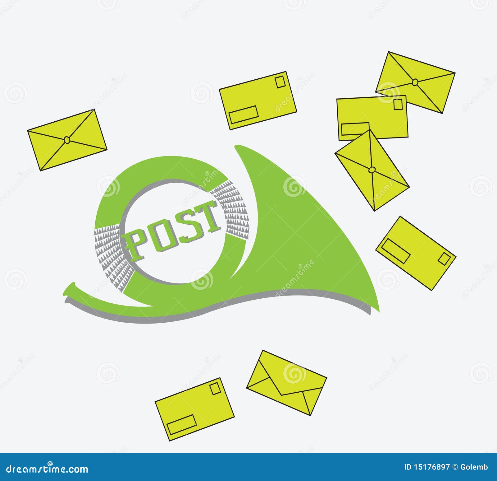 Post symbols stock vector. Illustration of registered - 15176897