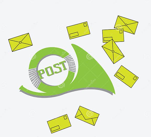 Post symbols stock vector. Illustration of registered - 15176897