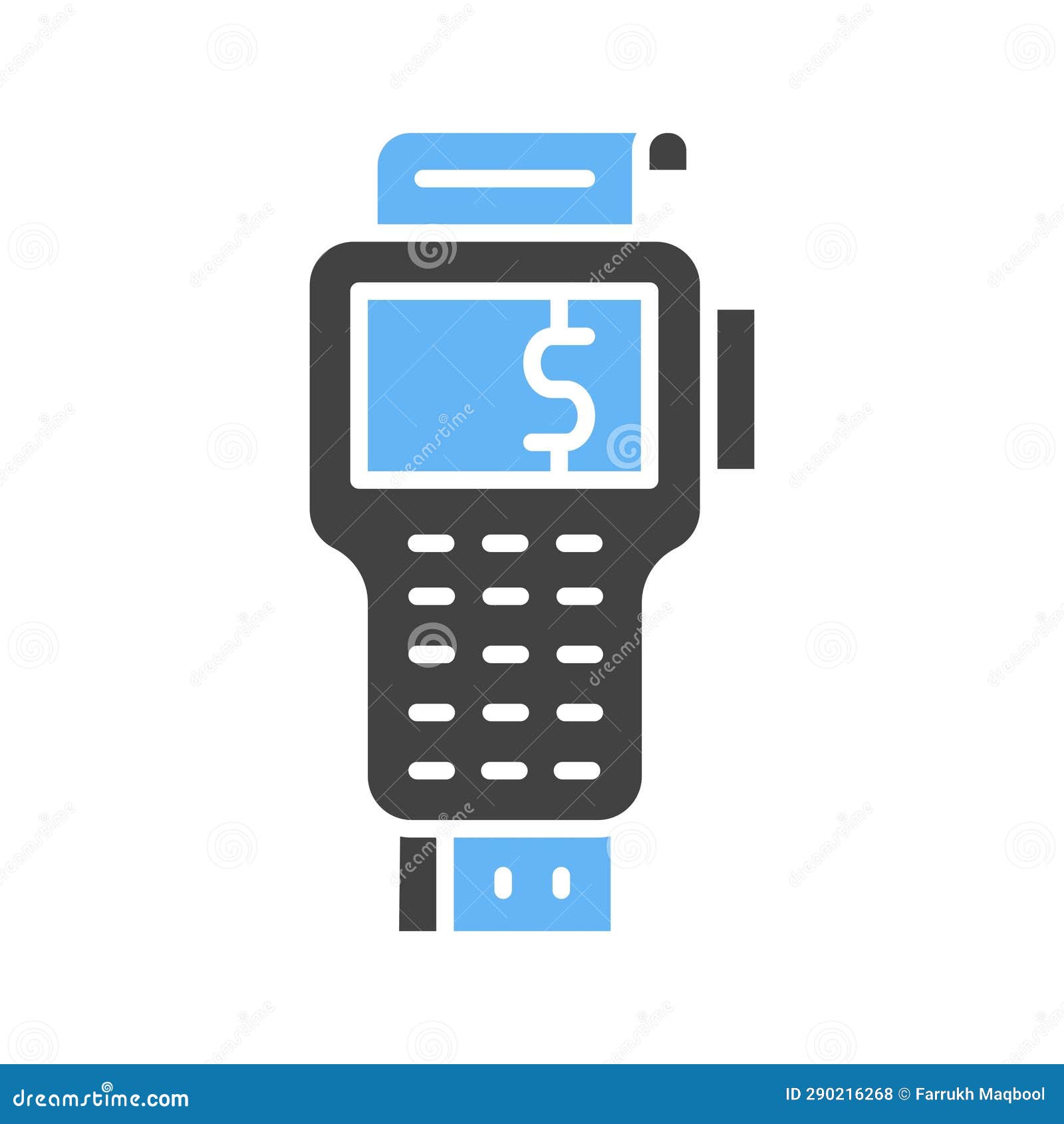 Post Terminal Icon Image. stock illustration. Illustration of machine ...