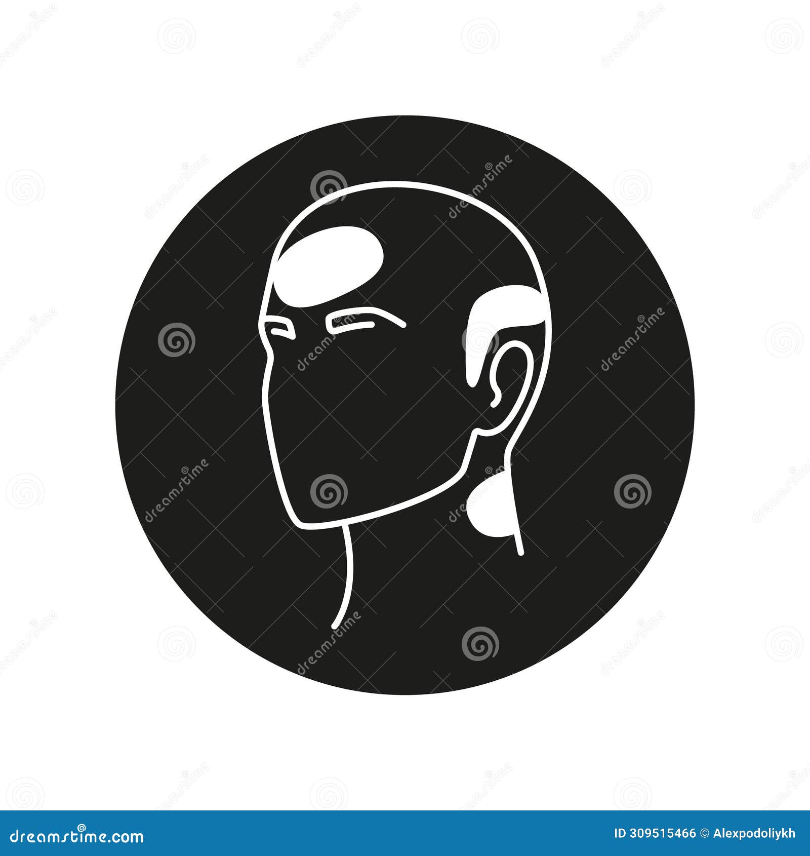 Post-traumatic Headache Color Icon. Vector Isolated Illustration Stock ...