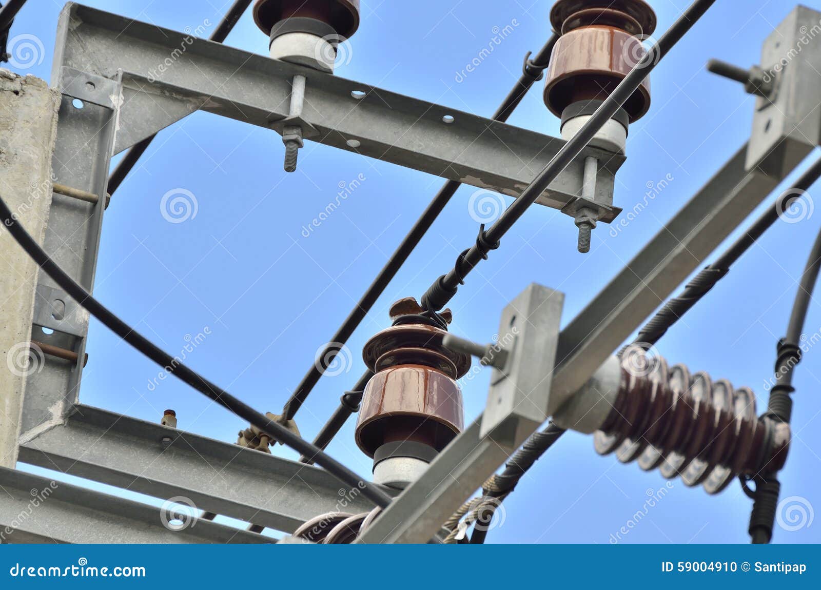 POST TYPE INSULATORS stock photo. Image of power, circuit - 59004910