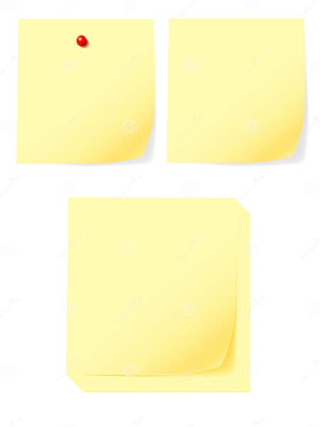 Post-it vector stock vector. Illustration of reminder - 3193300