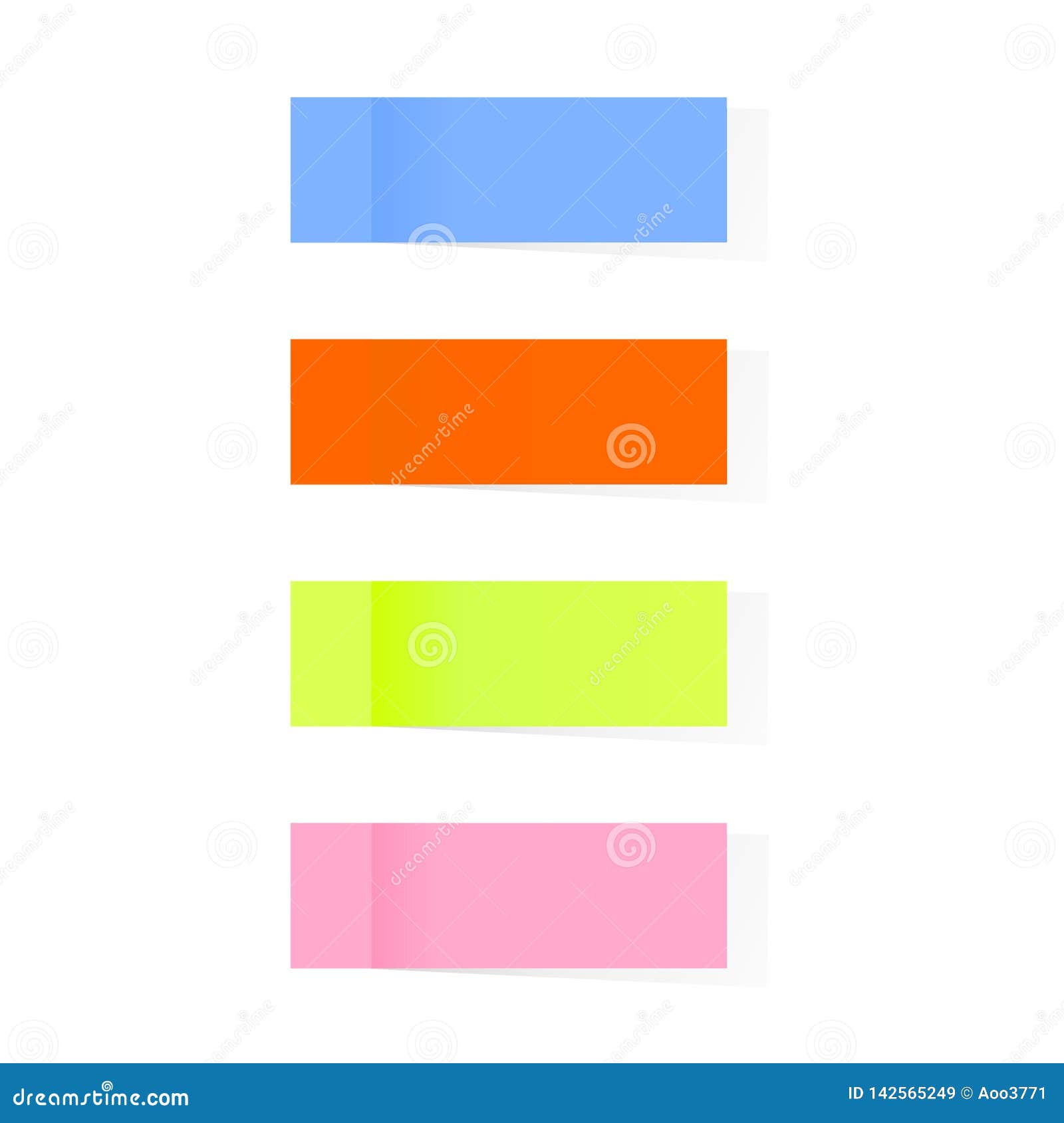 Post it vector stock illustration. Illustration of shadow - 142565249