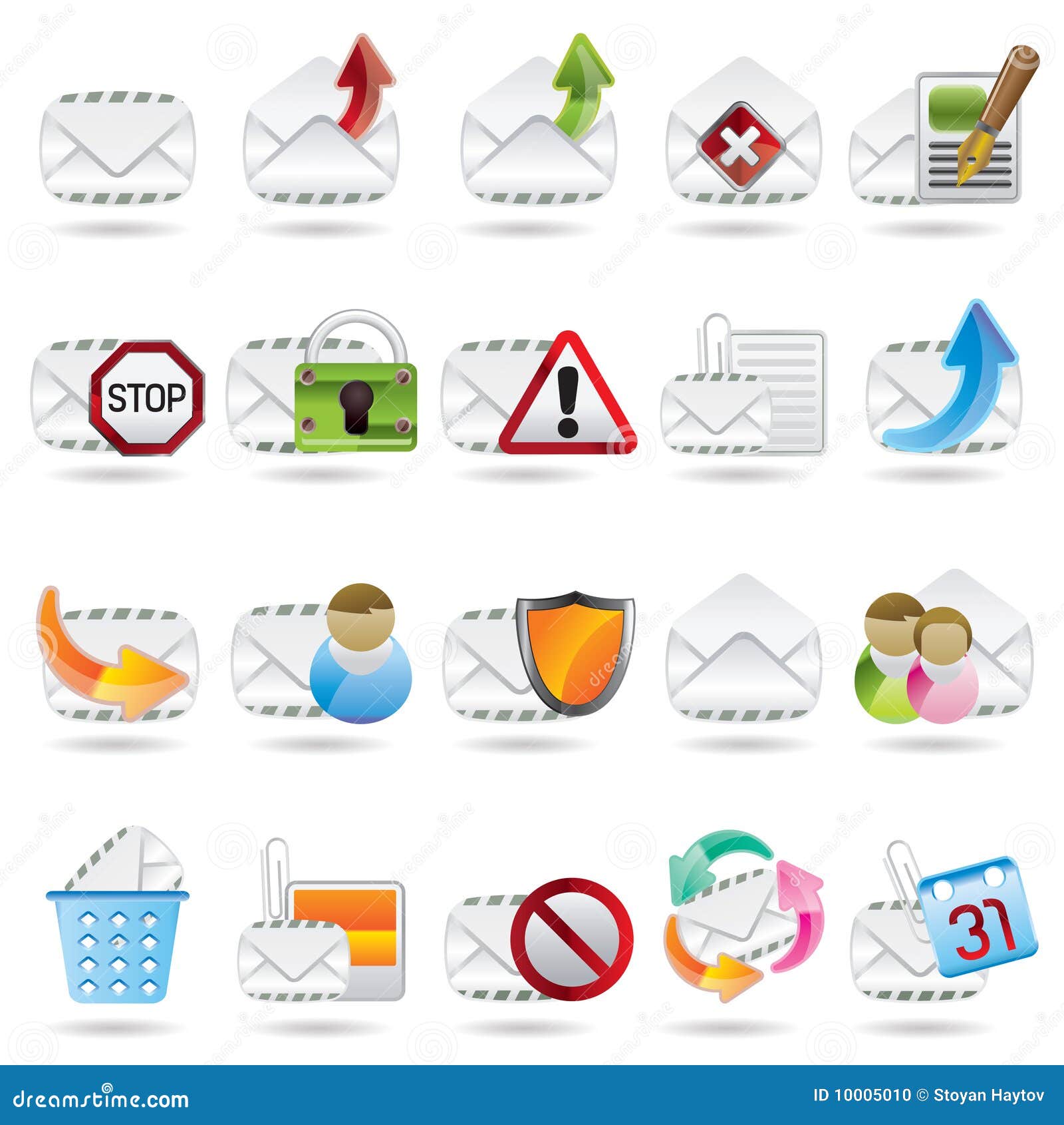 Post-vektor-und Zeichen-Ikonen Vektor Abbildung - Illustration von ...