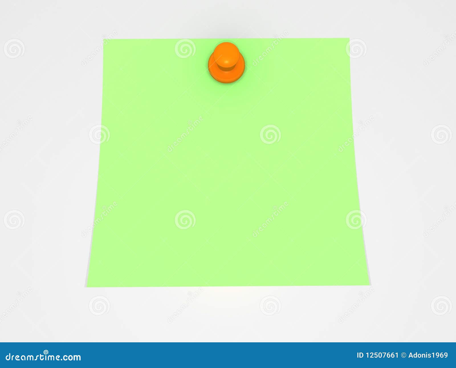 Post-it vert image stock. Image du rappel, toujours, poteau - 12507661