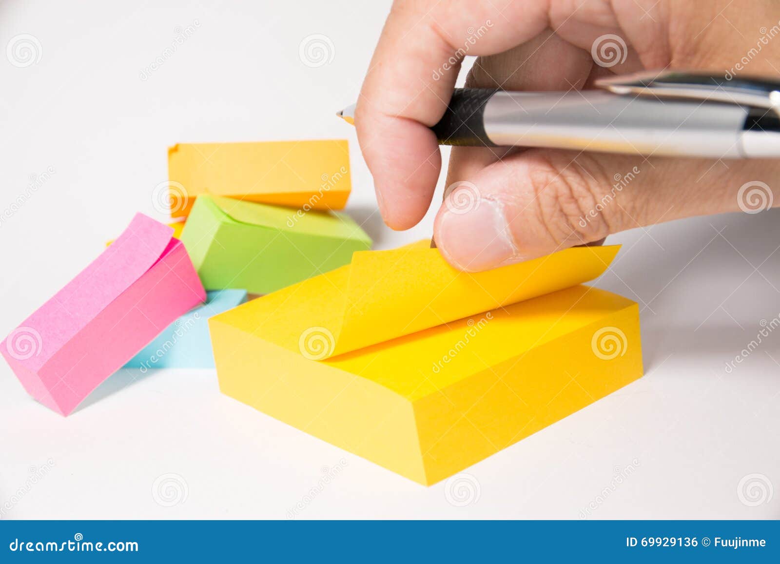Post-it stock photo. Image of stationery, message, notepaper - 69929136