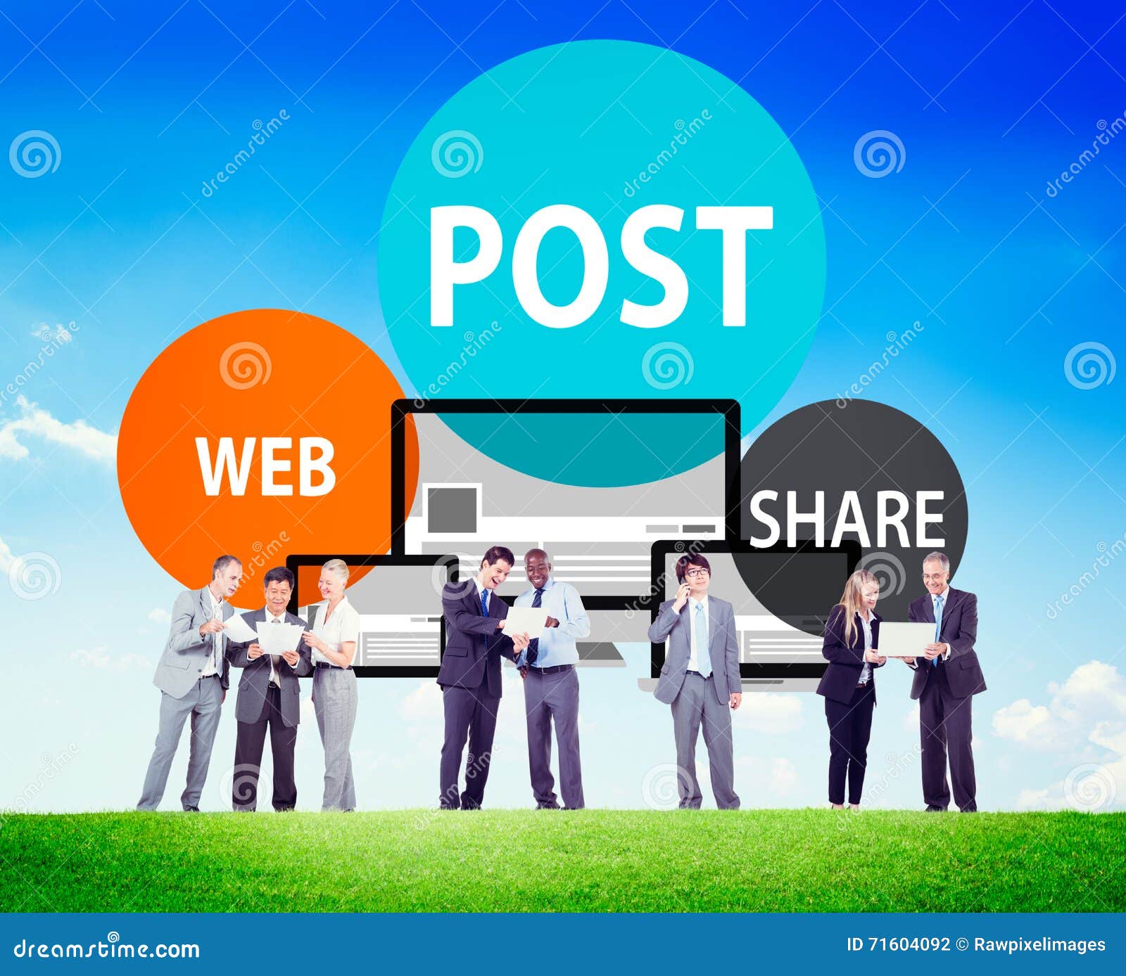 Post Web Share Announce Reminder List Remember Concept Stock ...