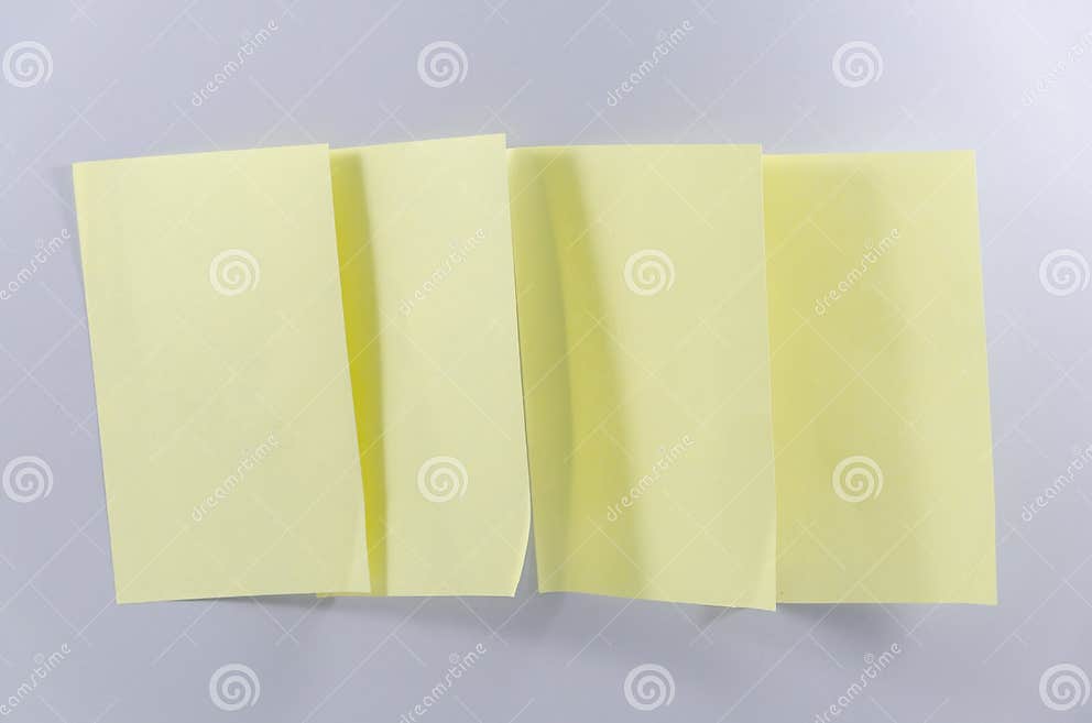 Post it on a White Background. Stock Photo - Image of post, notes ...
