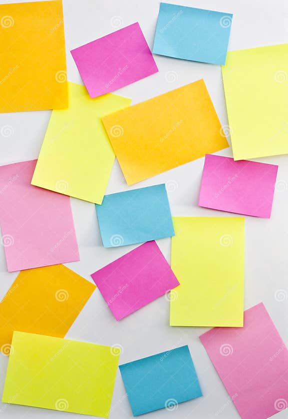 Post it on white board stock image. Image of design, empty - 24864985