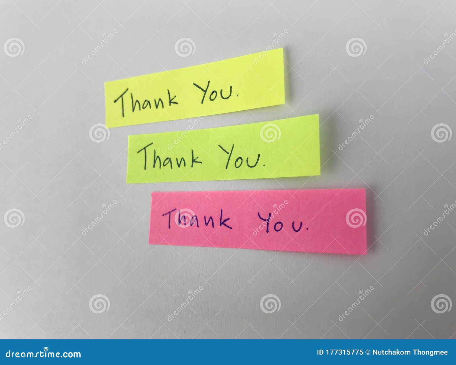 Post-it for Writing Various Messages and Pasting Stock Image - Image of ...