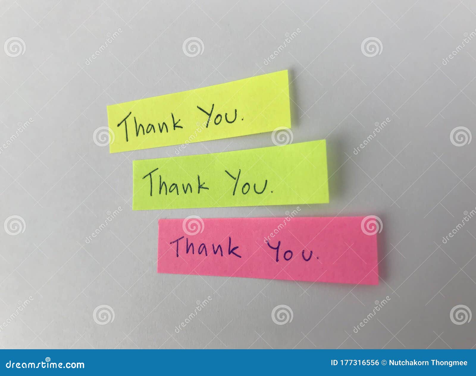 Post-it for Writing Various Messages and Pasting Stock Photo - Image of ...