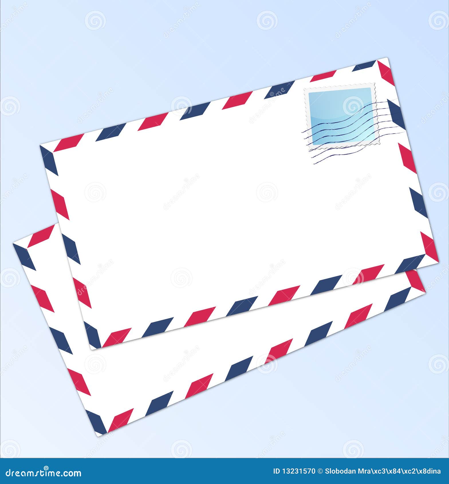 Posta aerea della lettera illustrazione vettoriale. Illustrazione di ...