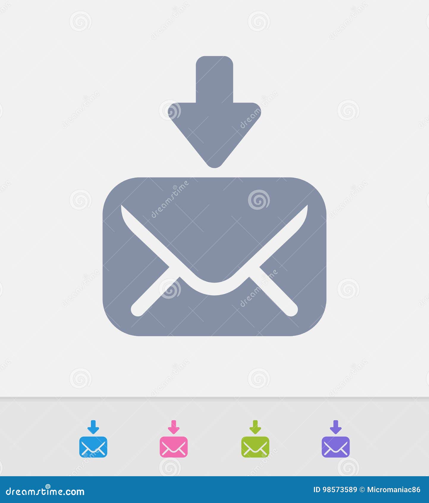 Posta in Arrivo Della Posta - Icone Del Granito Illustrazione ...