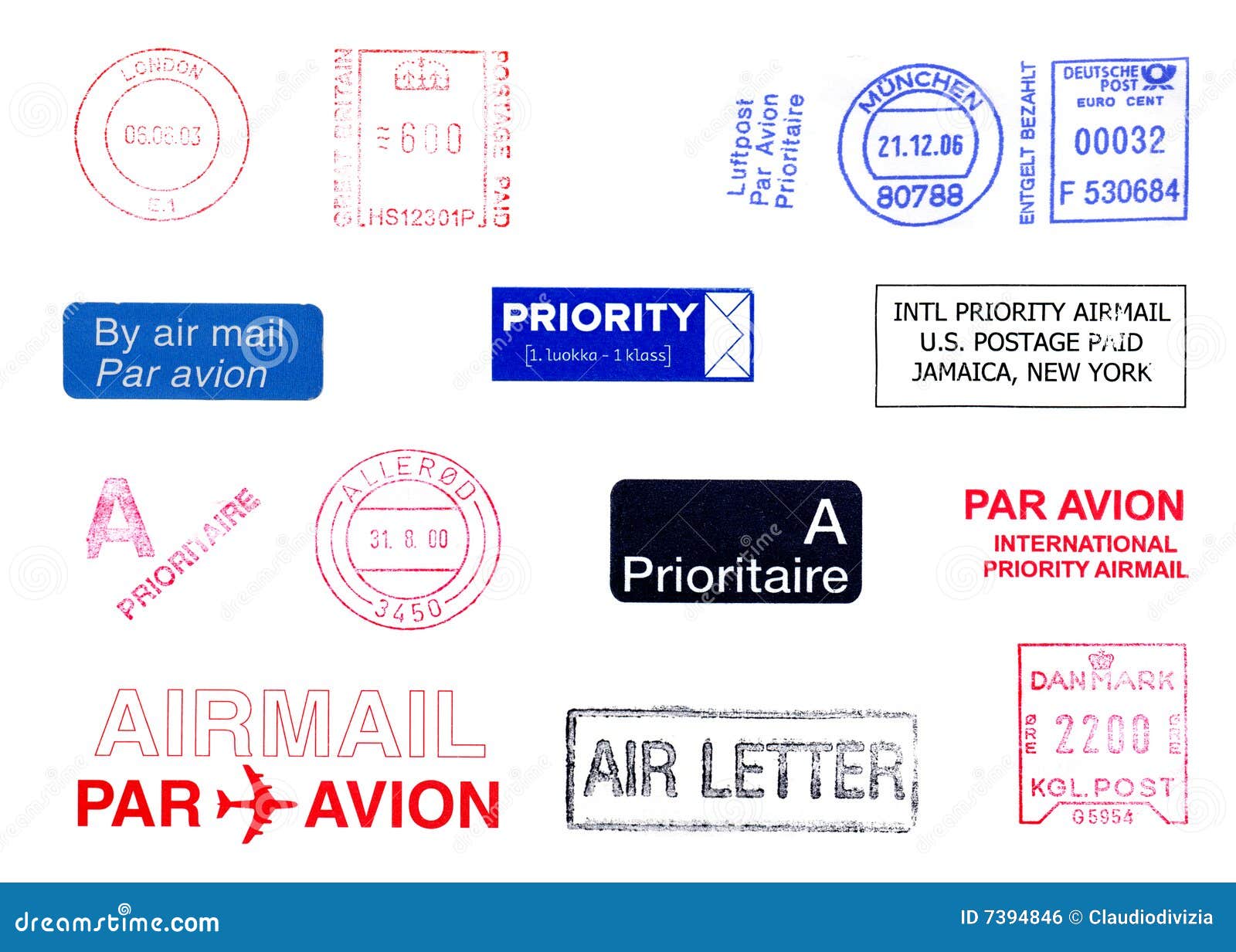 Postage Meters, Rubber Stamps Stock Photo | CartoonDealer.com #7005402