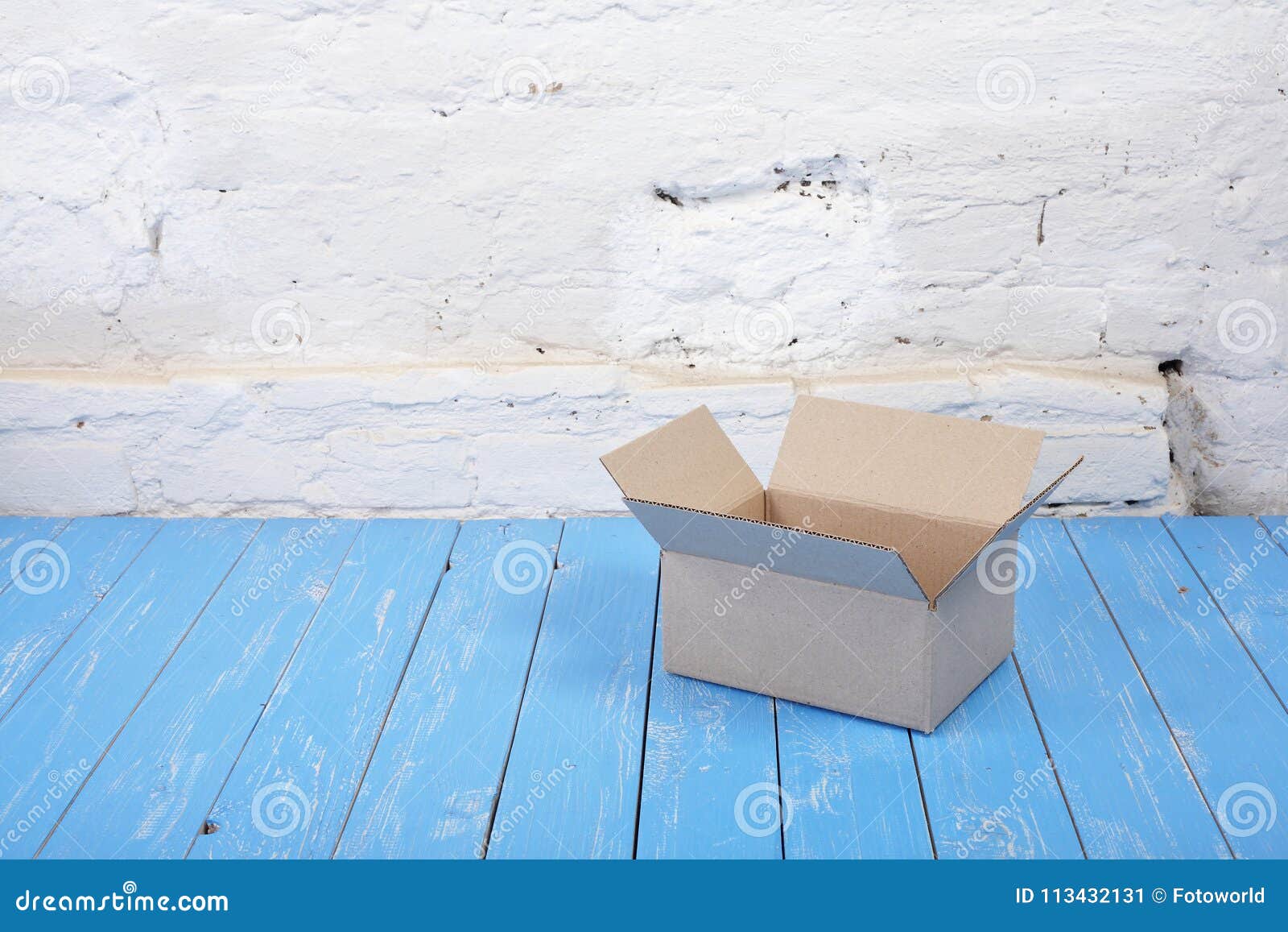 Postage and Packing Service - Open Small Package Brick Wall Stock Image ...