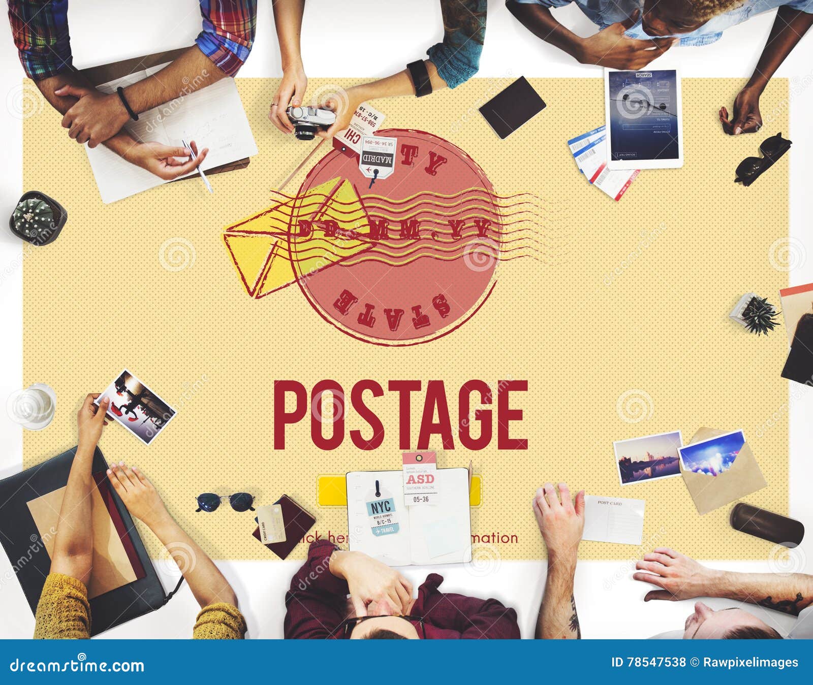 Postage Postal Stamp Delivery Postmark Concept Stock Photo - Image of ...