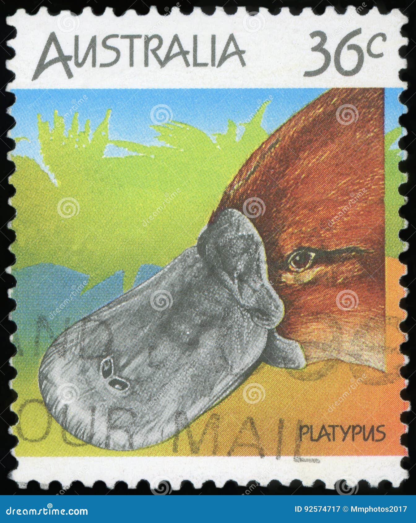 Postage stamp - Australia editorial photography. Image of postal - 92574717