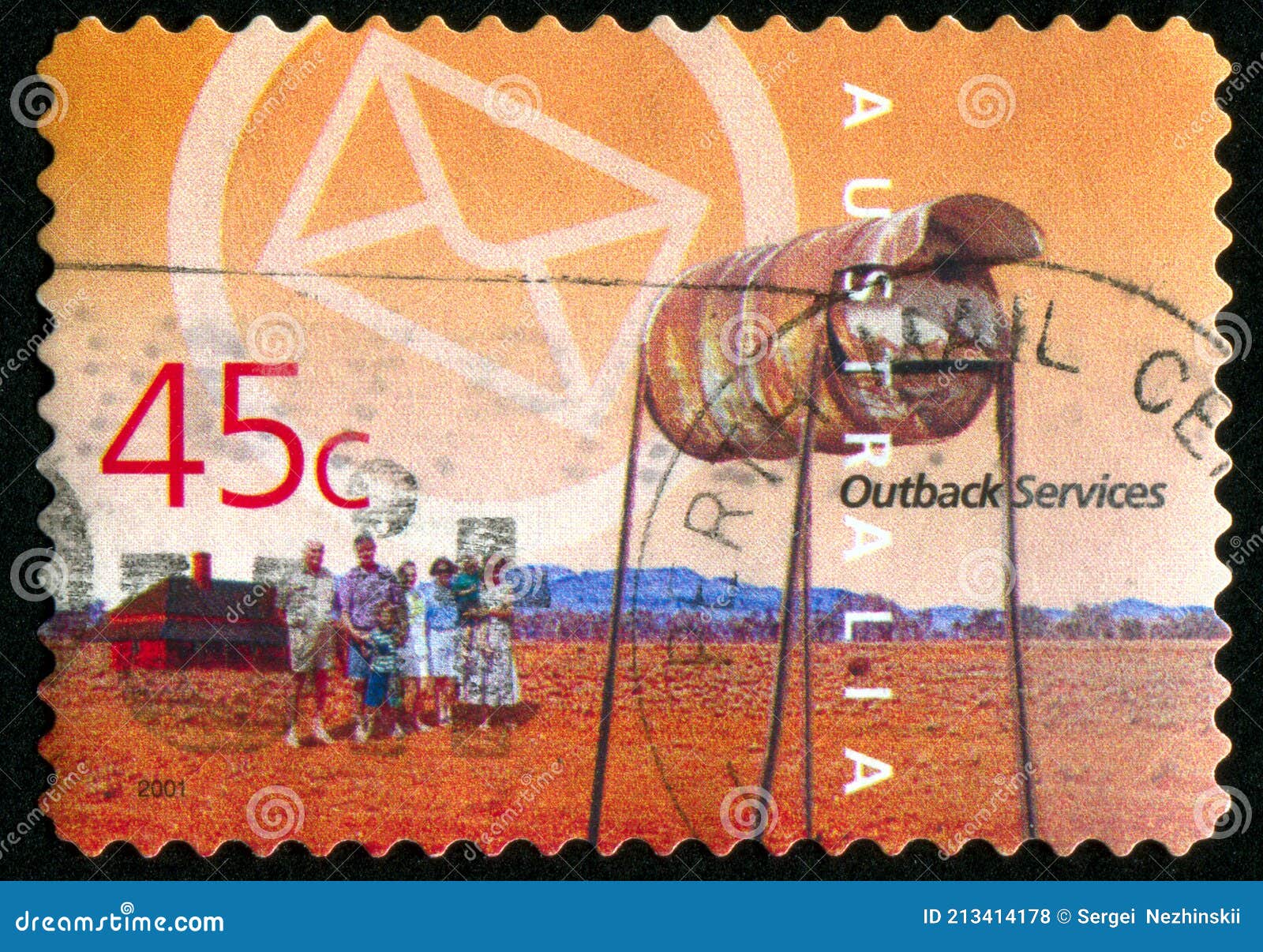 Postage stamp editorial stock photo. Image of seal, desert - 213414178