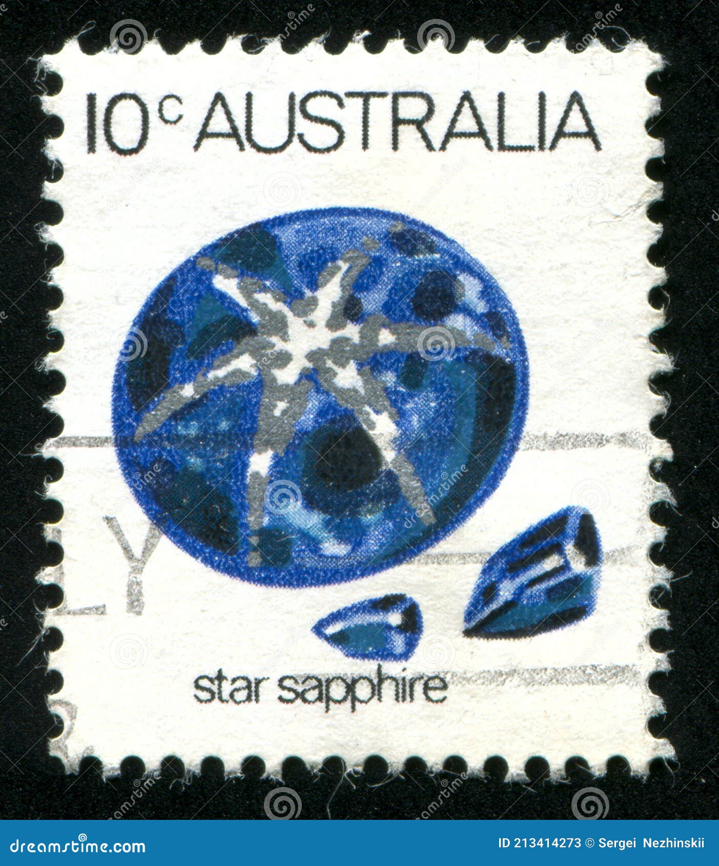 Star Sapphire Australian Postage Stamp Stock Illustration ...