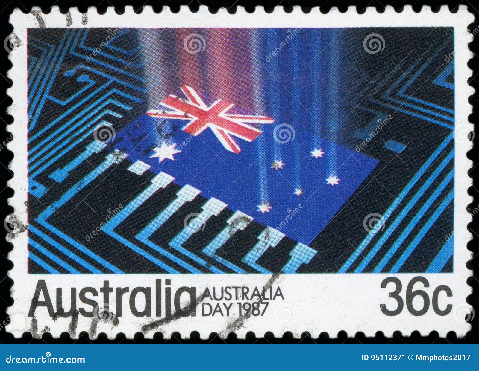 Postage Stamp - Australian Flag Editorial Photo - Image of ...