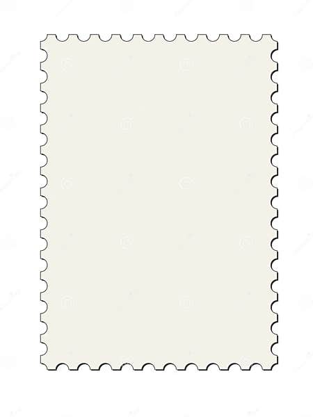 Postage Stamp Border (vector) Stock Vector - Illustration of mailing ...