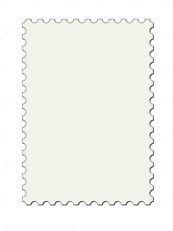 Postage Stamp Border (vector) Stock Vector - Illustration of mailing ...