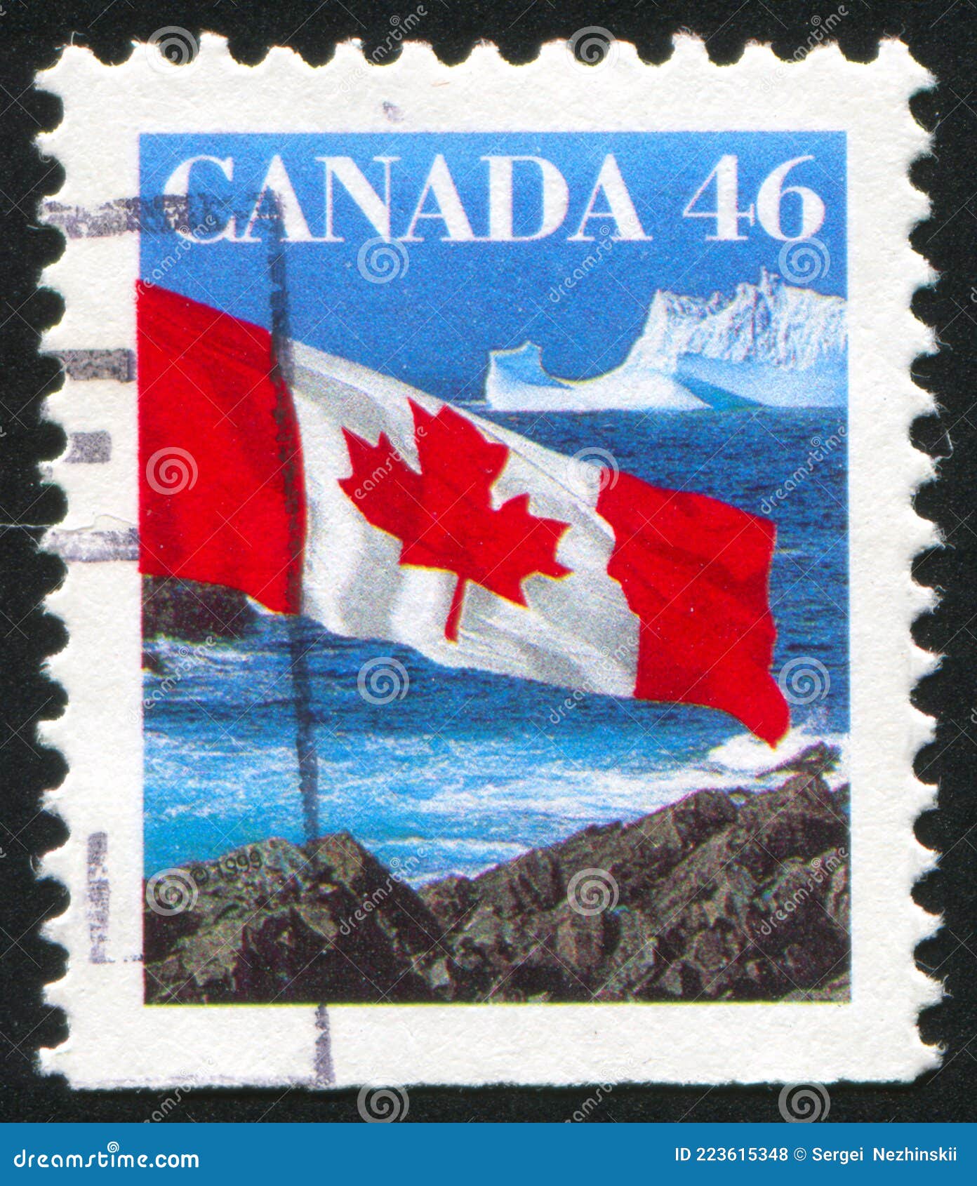 Postage stamp editorial stock photo. Image of postmark - 223615348