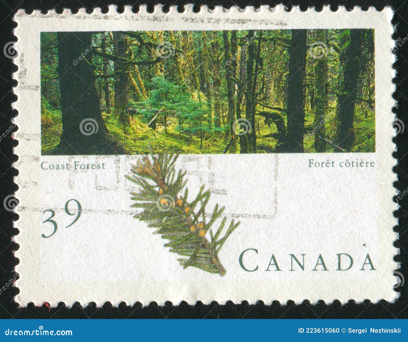 Postage stamp editorial image. Image of leaf, tree, philately - 223615060