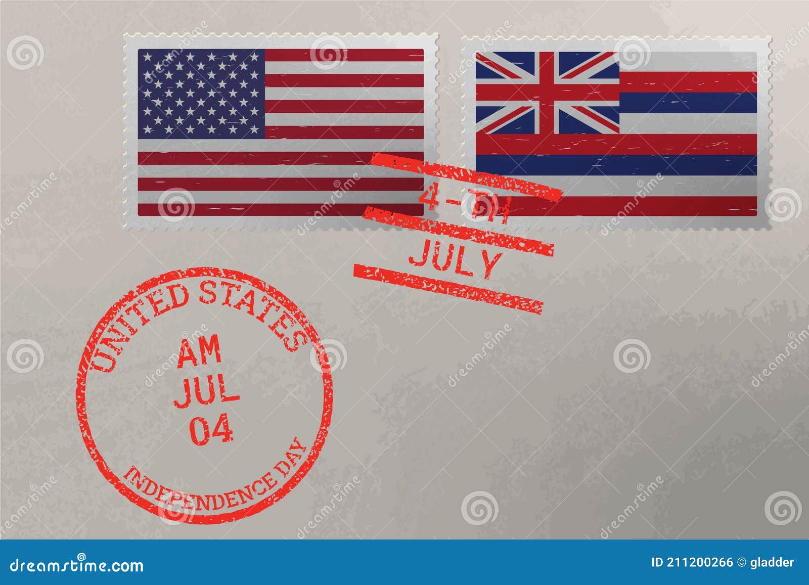 4th Of July Postage Stamp Royalty-Free Stock Photography ...