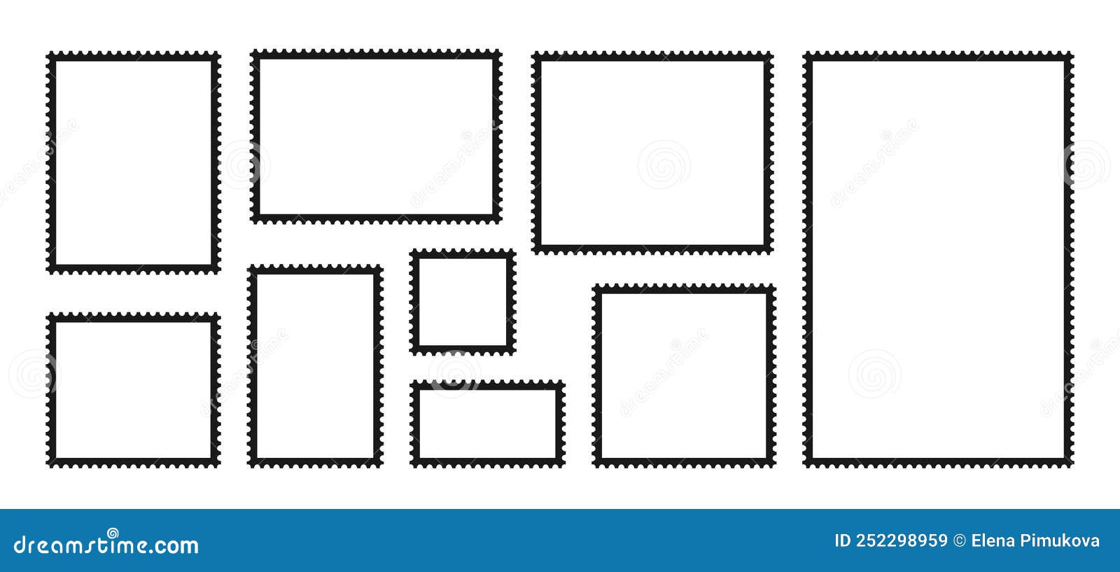 Square Stamps Vector Repeat Pattern | CartoonDealer.com #278863213