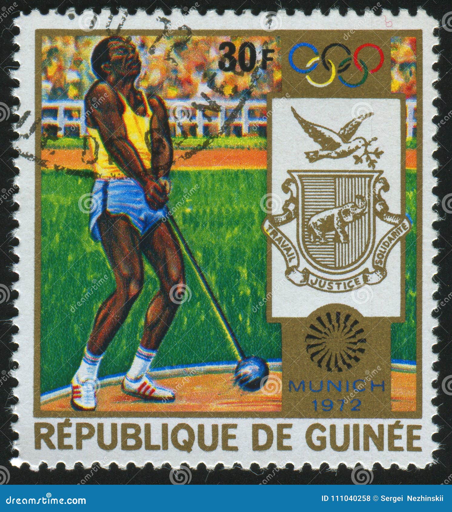 Hammer Thrower Stamp Editorial Image | CartoonDealer.com #282704814