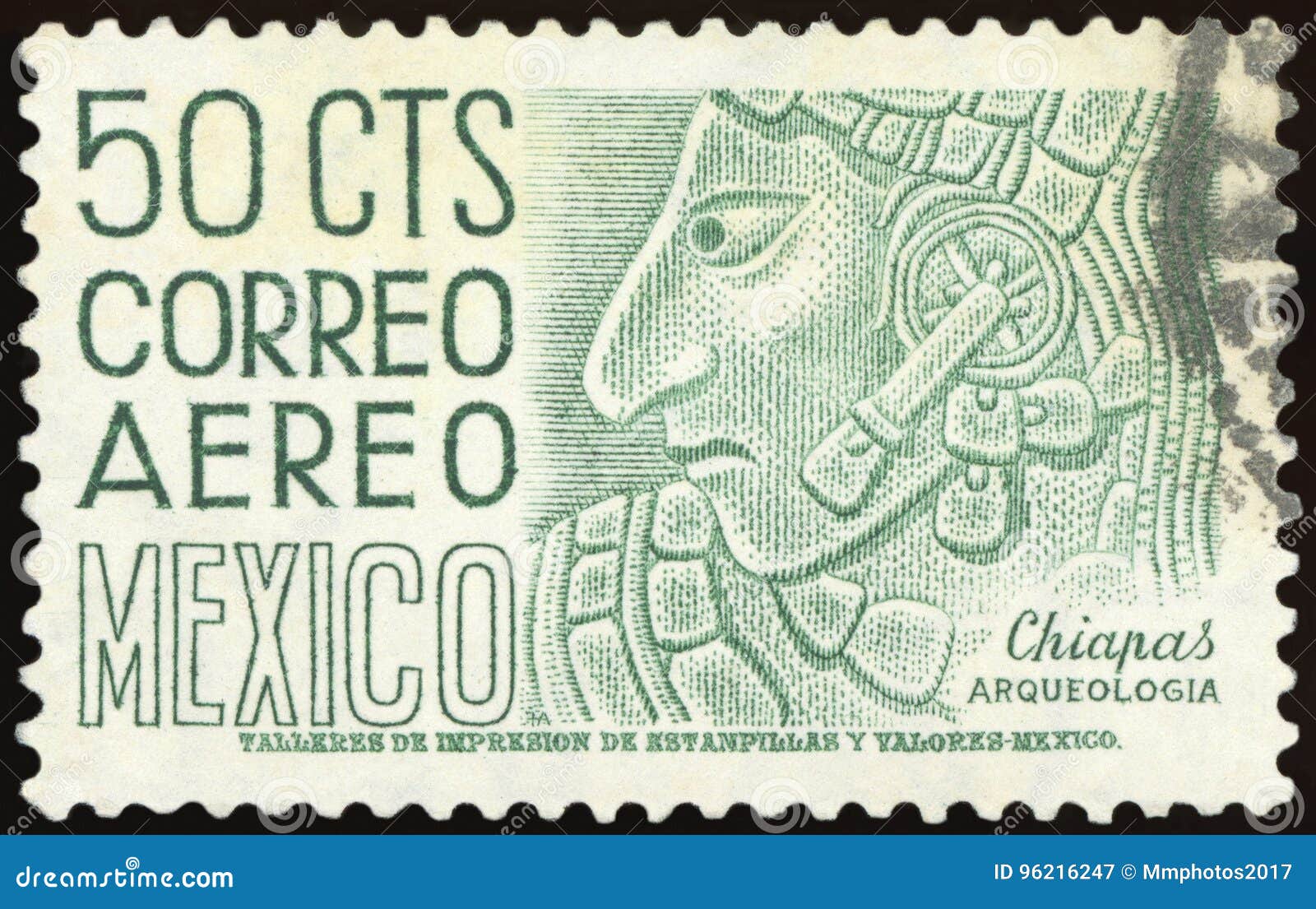 Postage stamp - Mexico editorial photography. Image of high - 96216247