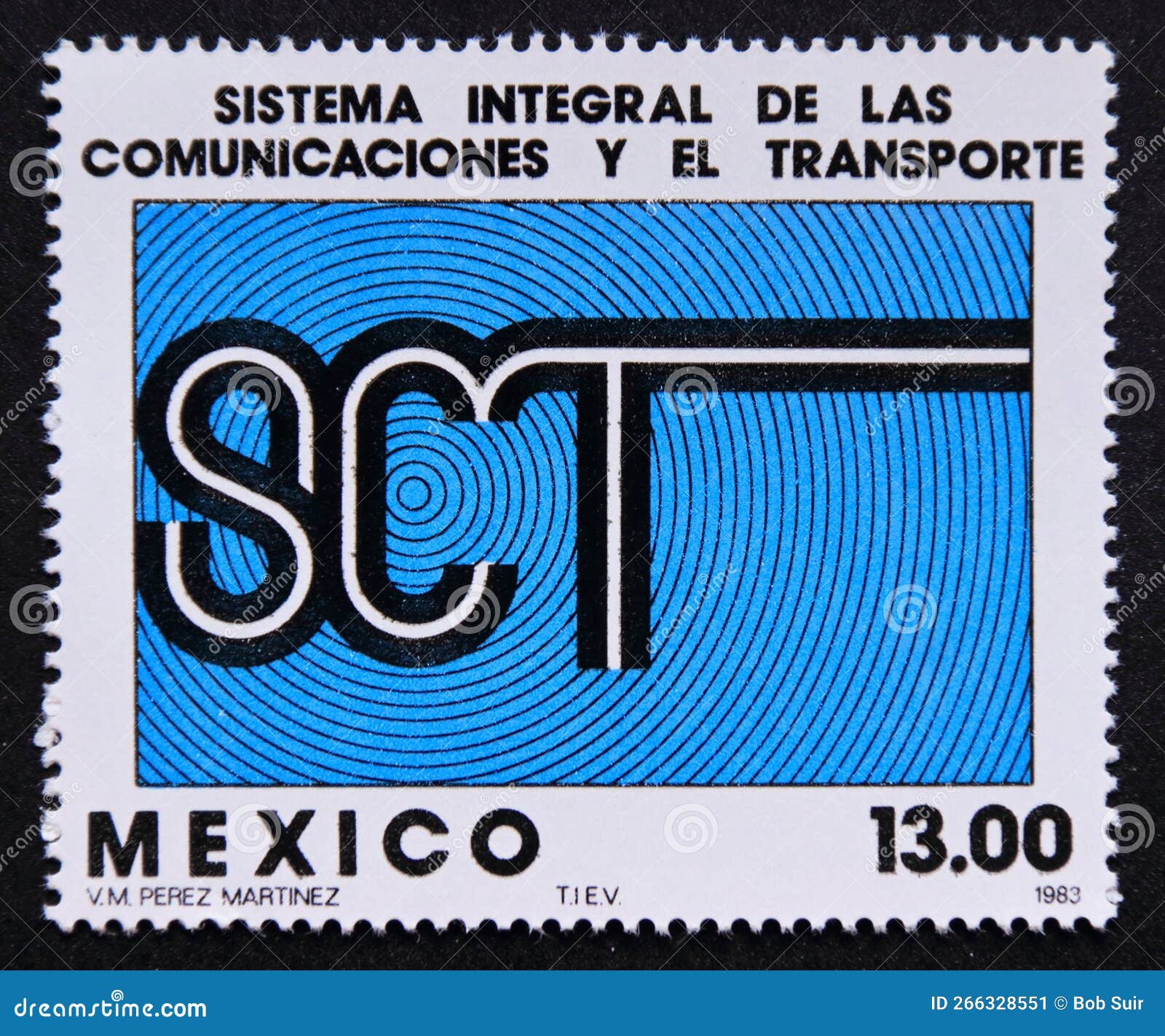 Postage Stamp Mexico, 1983. Integrated System of Communications and ...
