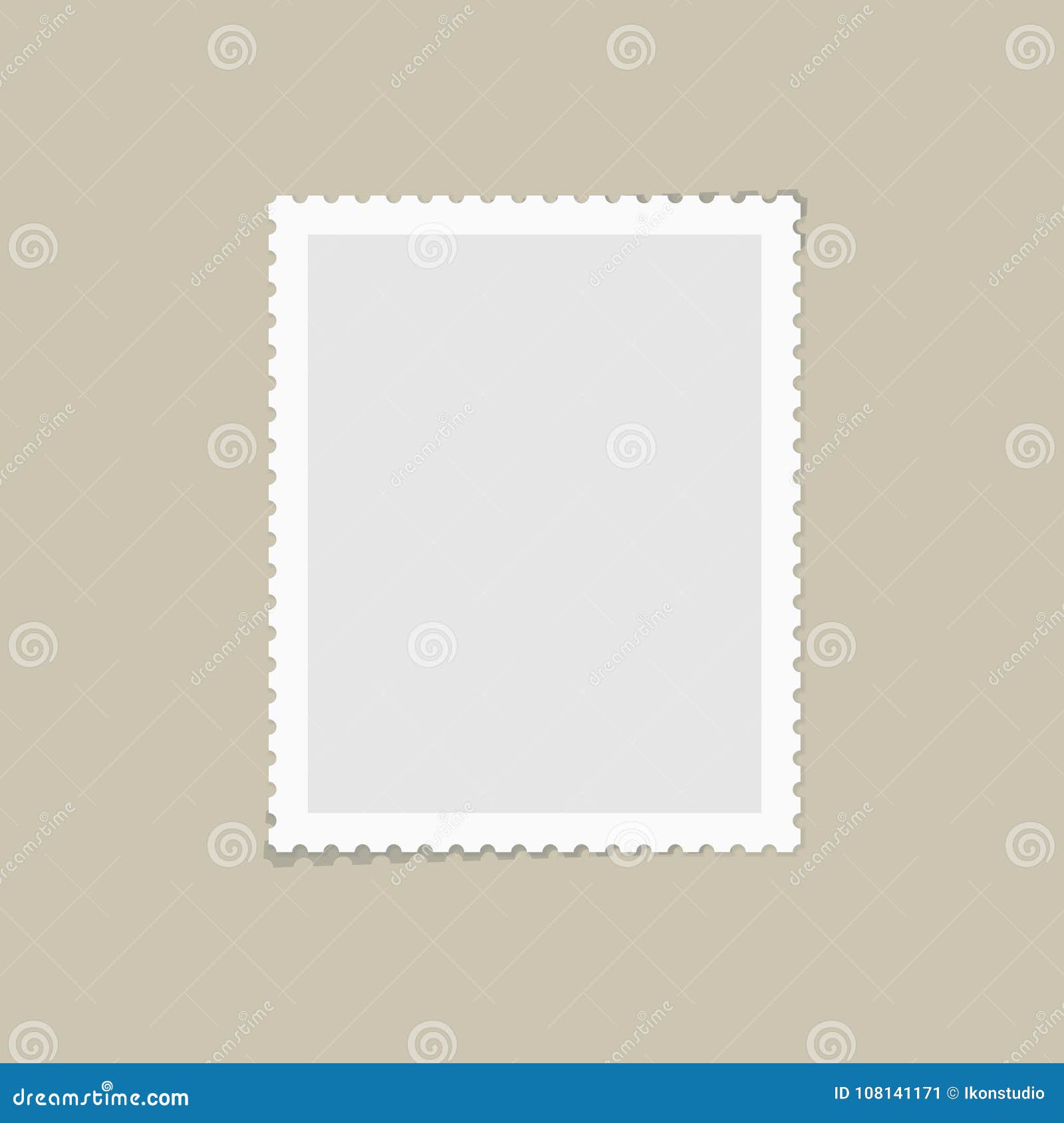 Square Postage Stamp Template