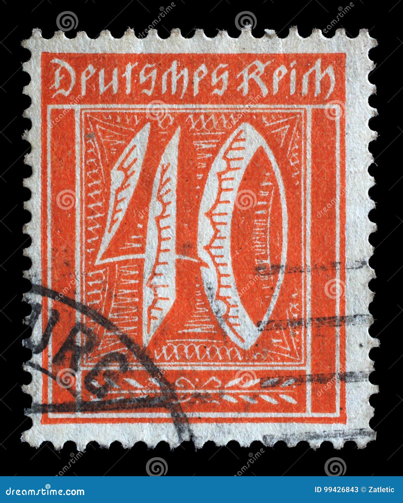 Stamp Printed in GDR Shows Numeric Value Editorial Stock Photo - Image ...