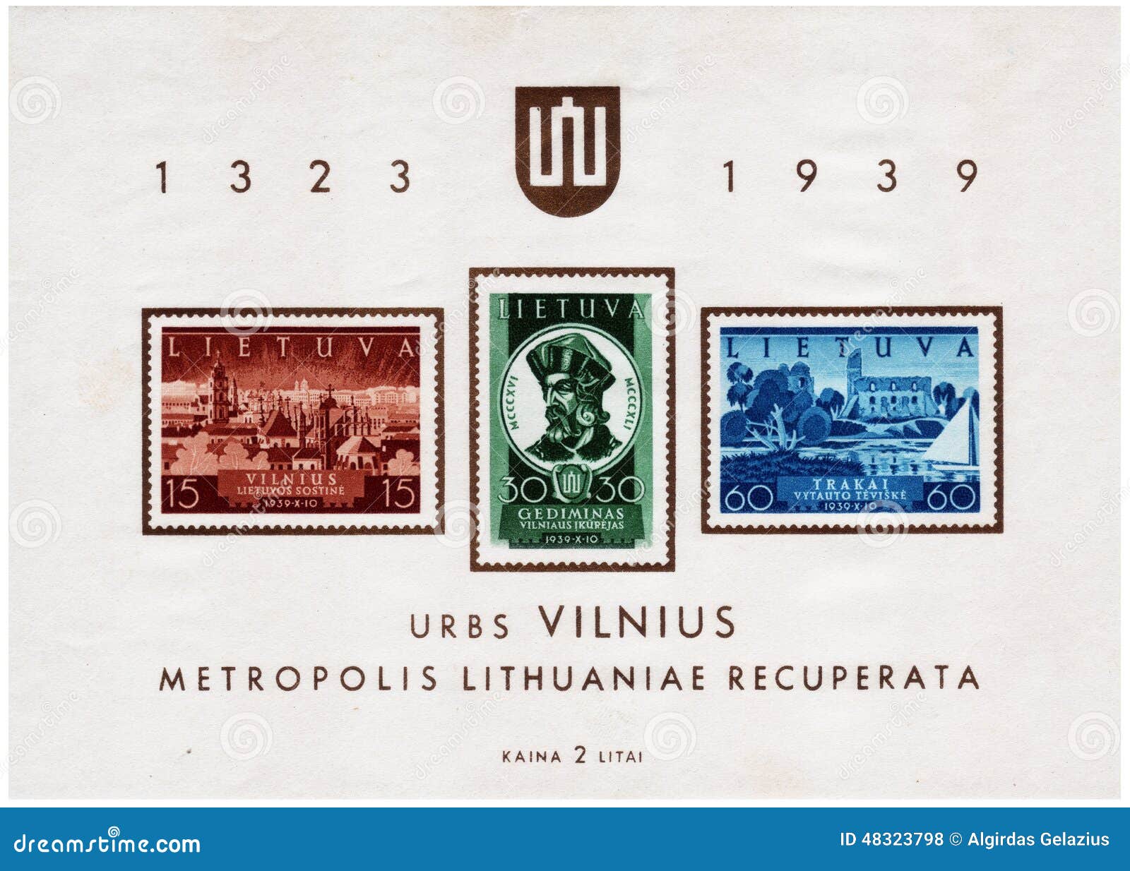 Postage Stamp Printed in Lithuania Editorial Stock Photo - Image of ...
