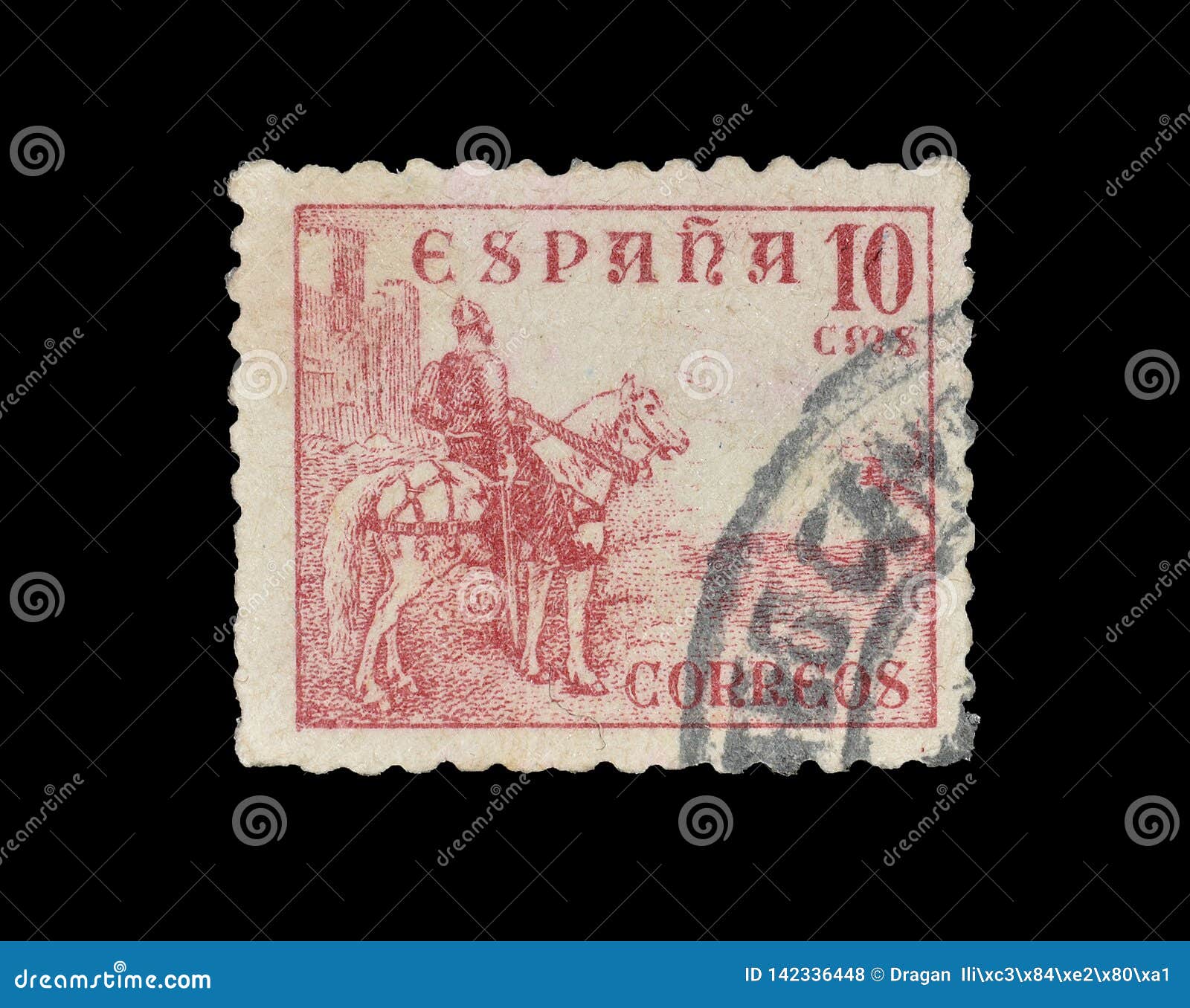 Postage Stamp Printed by Spain Editorial Stock Photo - Image of vintage ...