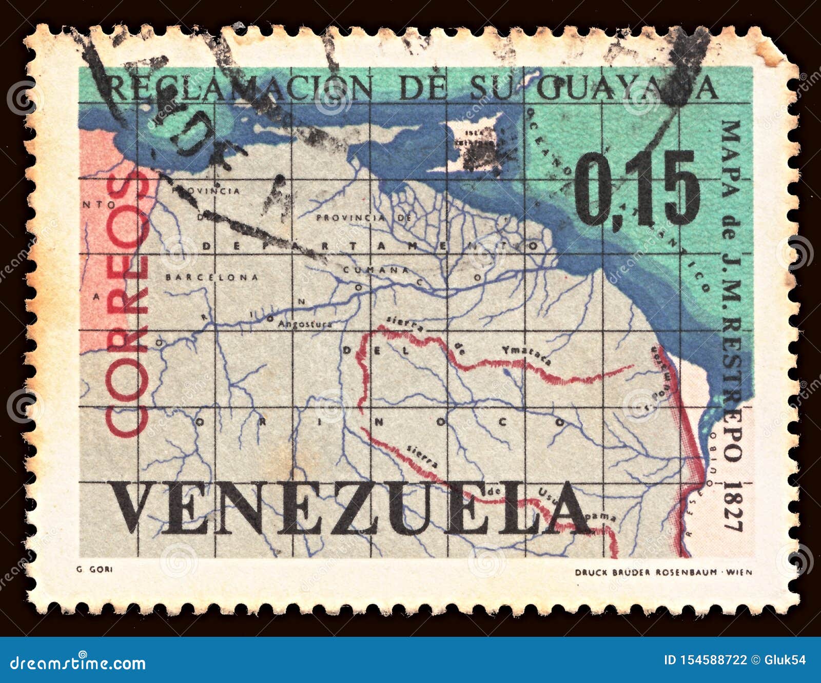 A Postage Stamp Printed in the Venezuela Shows MAP of VENEZUELA and ... A Postage Stamp Printed in the Venezuela Shows MAP of VENEZUELA and ...