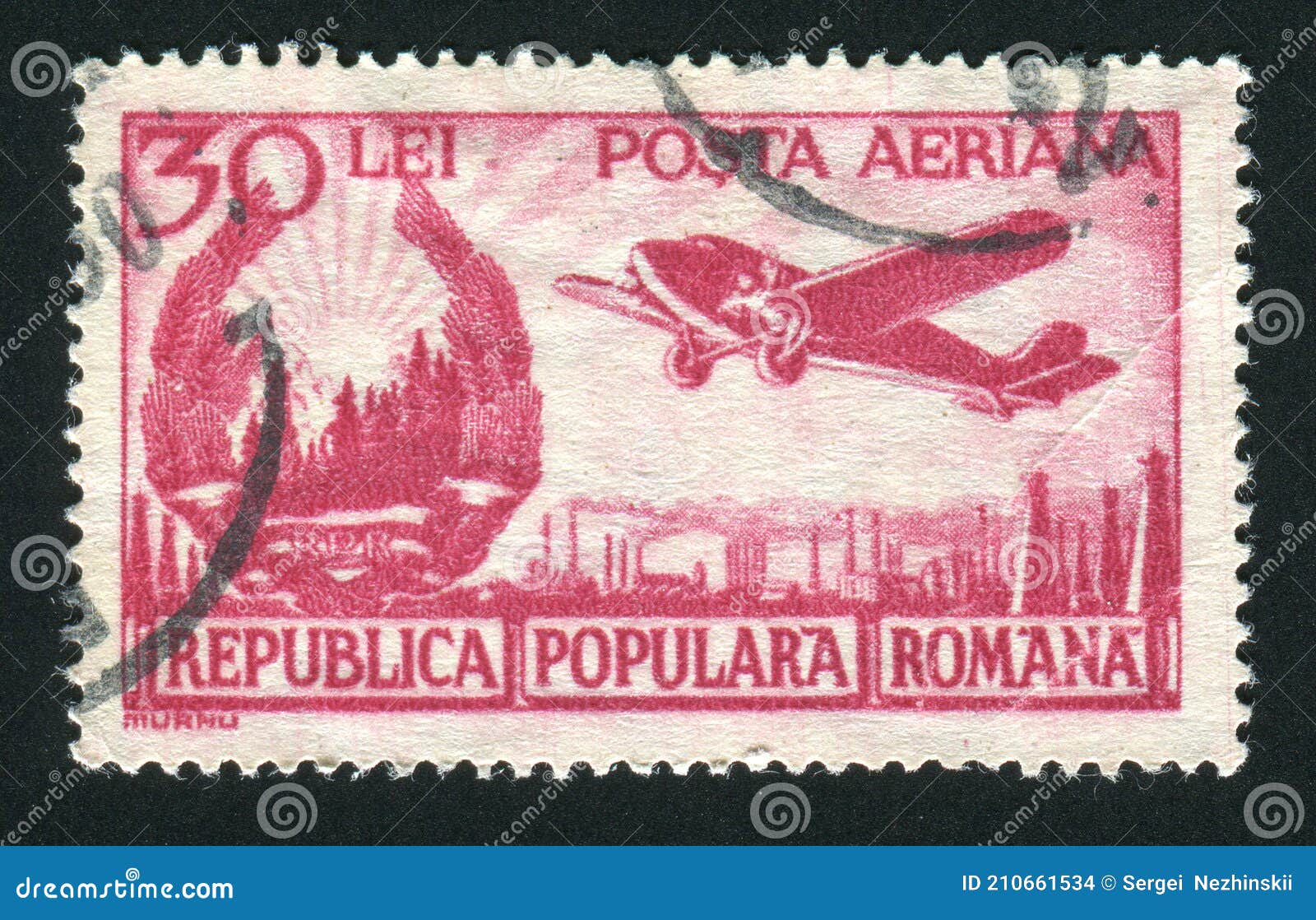 Postage stamp editorial stock image. Image of flying - 210661534