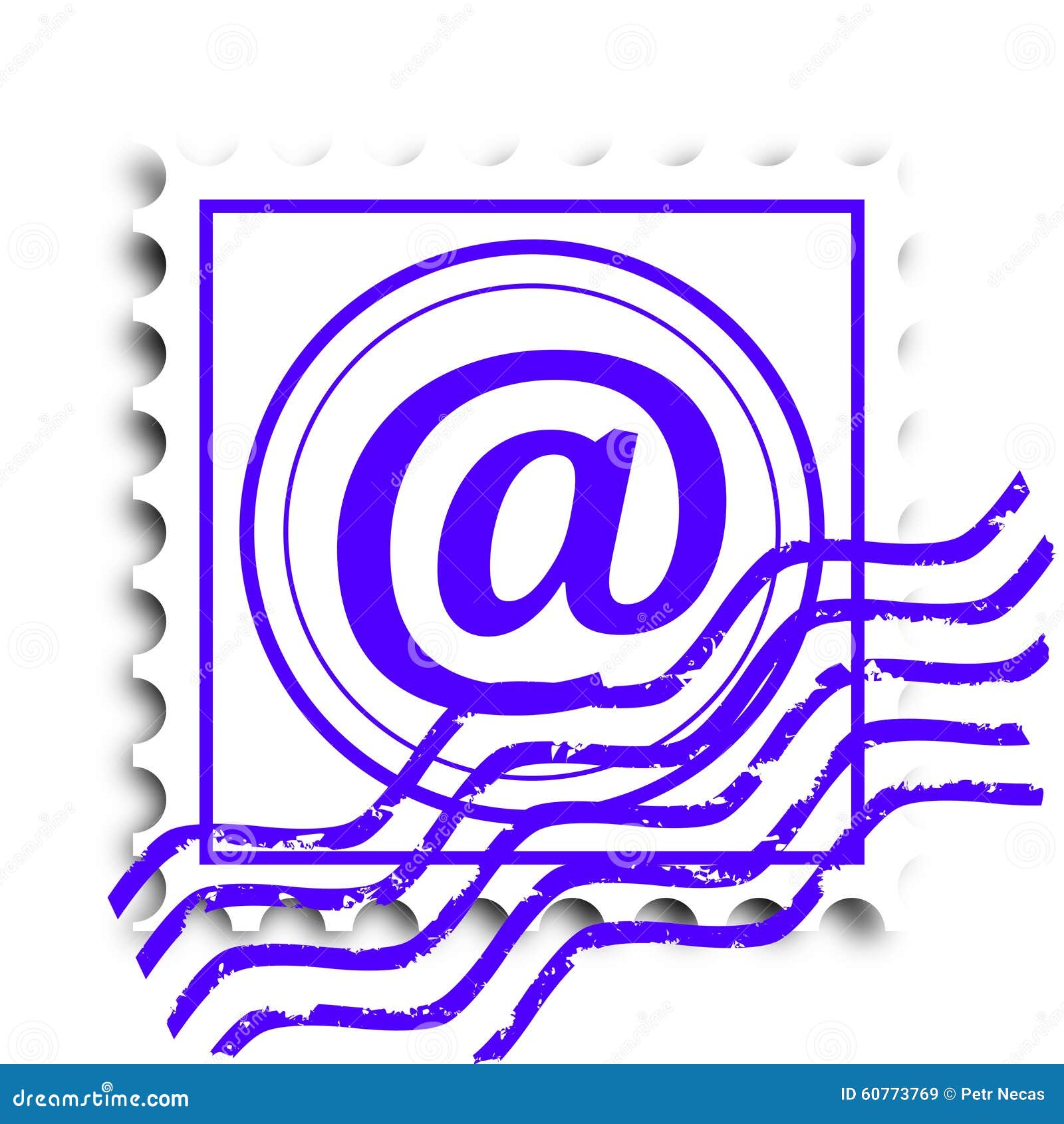 Postage stamp with a stamp stock illustration. Illustration of postal ...