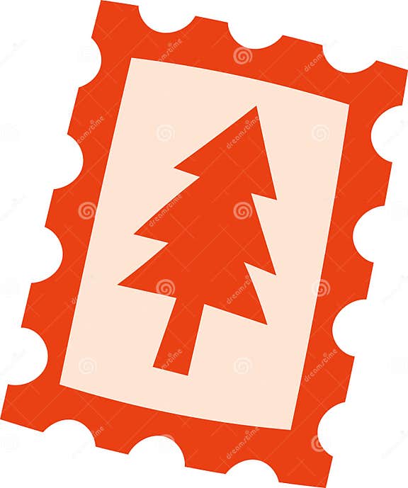 Postage Stamp Tree stock illustration. Illustration of postage - 290255987