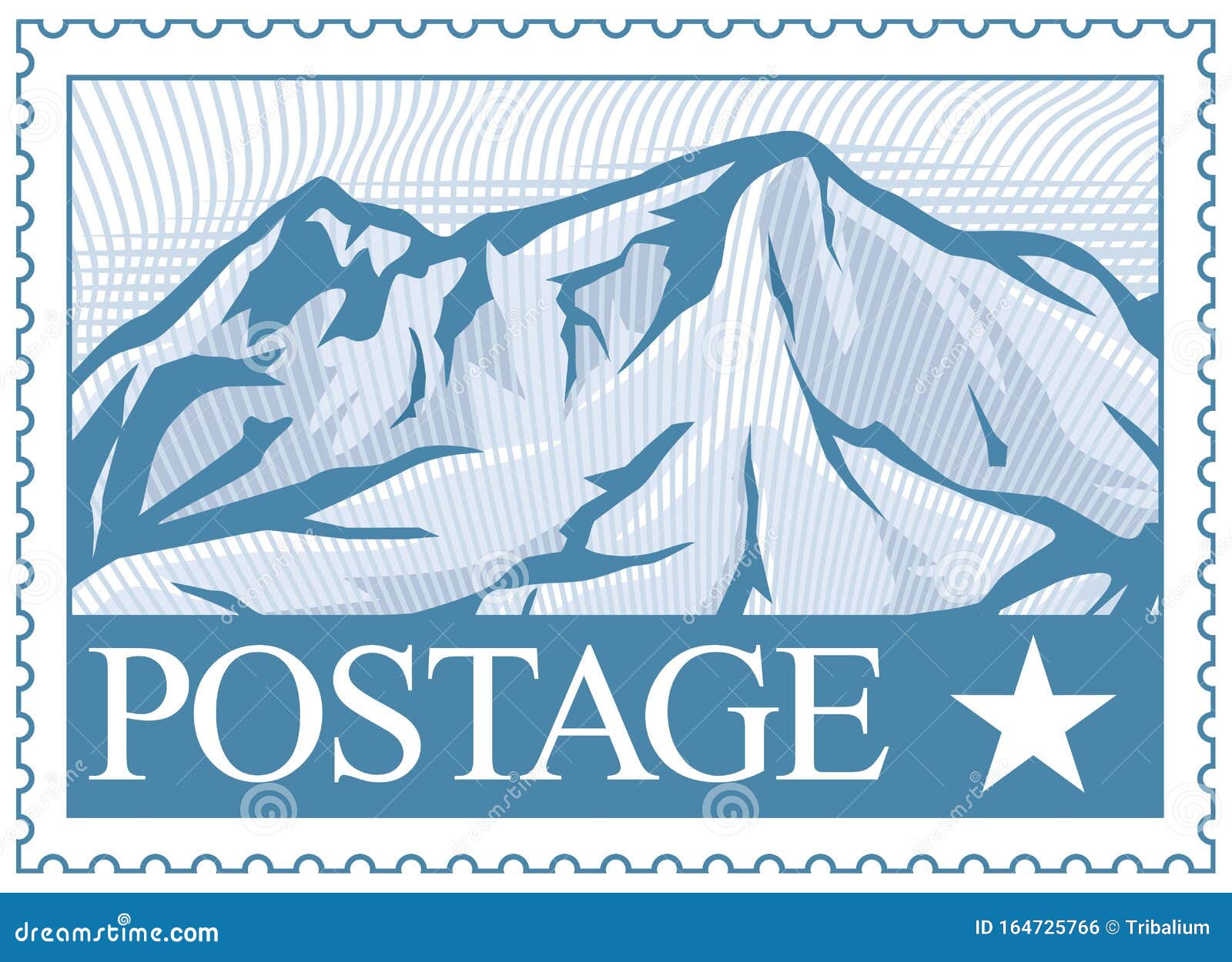 Postage Stamp Vector Illustration Stock Illustration - Illustration of ...