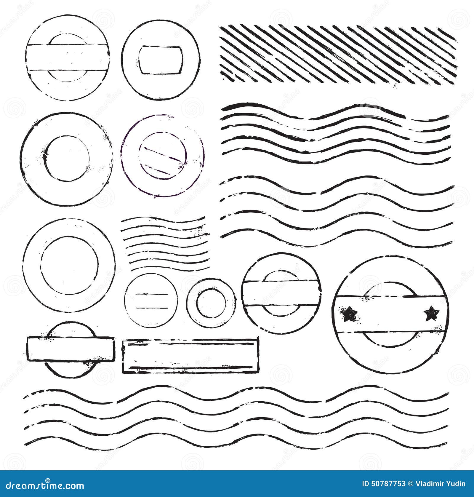 Postage Stamp Outline [vector] | CartoonDealer.com #4447534